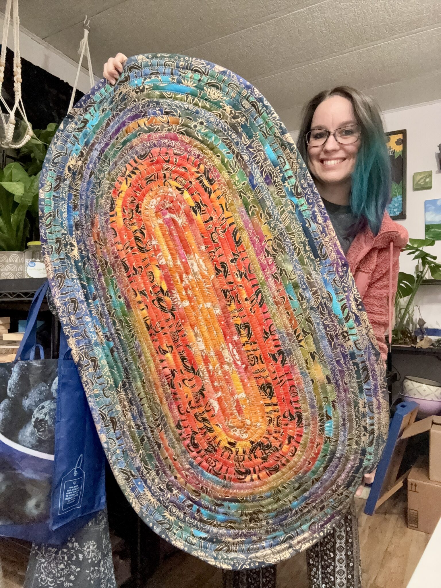 Printable Tutorial on Oval Fabric Rug - Kristy's Handmade Creations