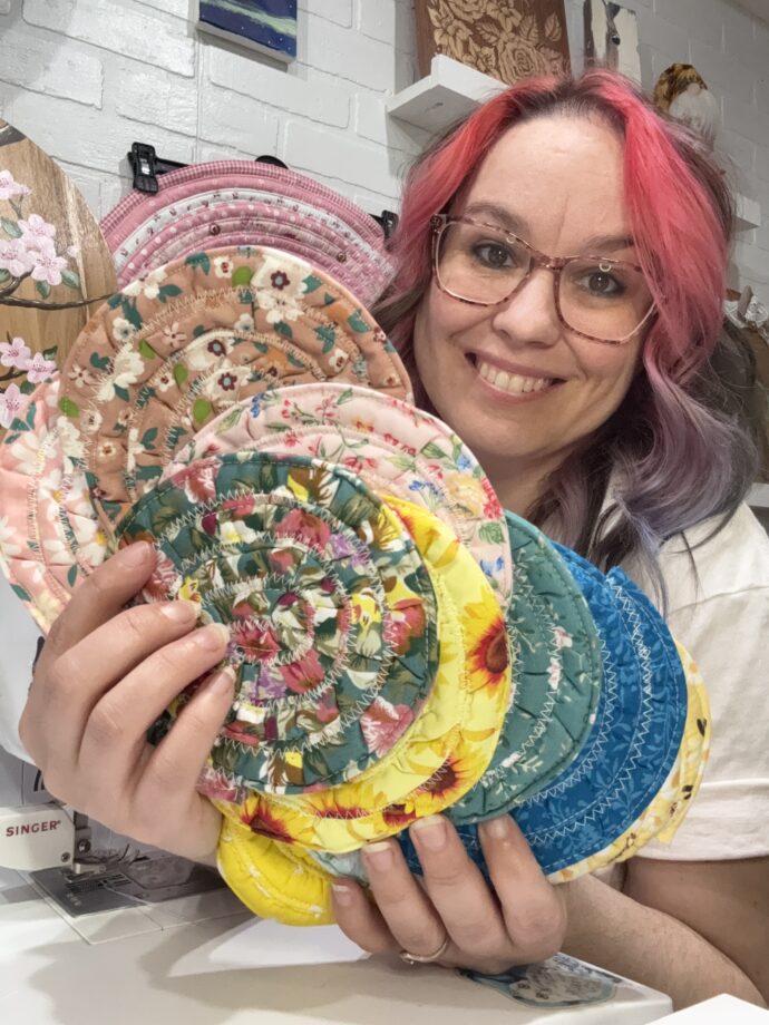 Fabric Coaster Printable Tutorial - Kristy's Handmade Creations