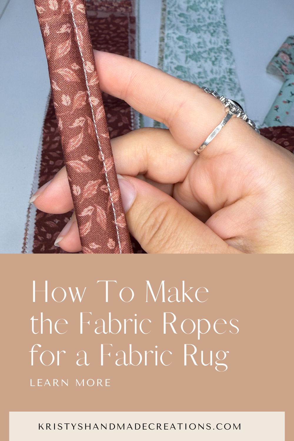 Creating Ropes for the Fabric Rugs - Kristy's Handmade Creations