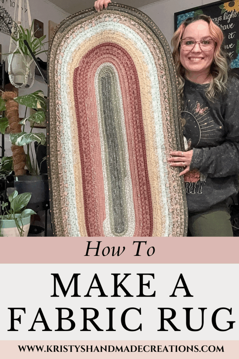 How to Make a Fabric Rug - Full Tutorial - Kristy's Handmade Creations