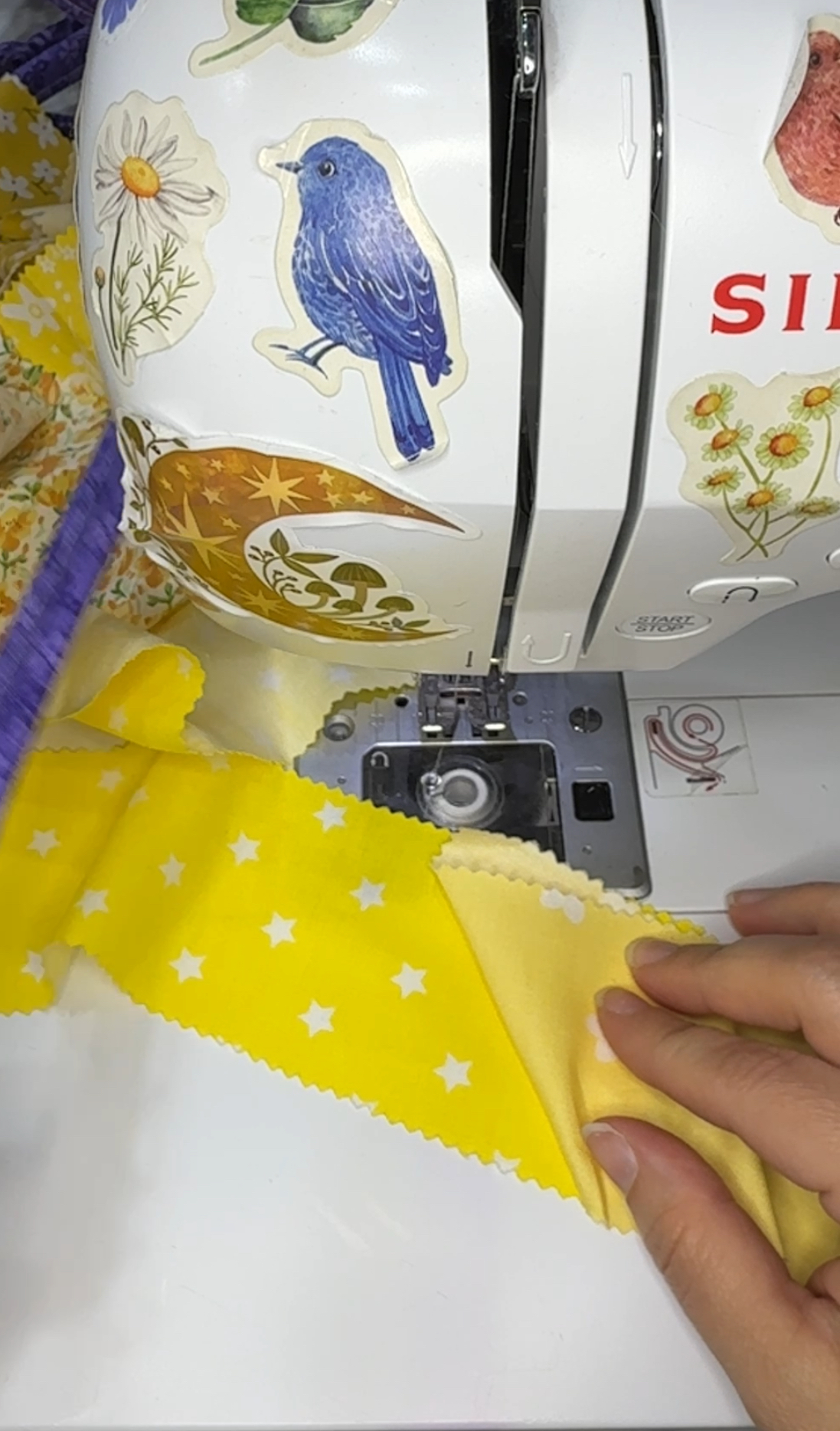 Sewing the Ends of Your Fabric Strips Together - Kristy's Handmade ...